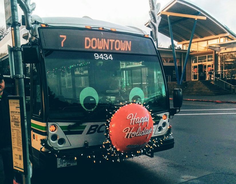 Watch for the Santa Bus coming to town this weekend