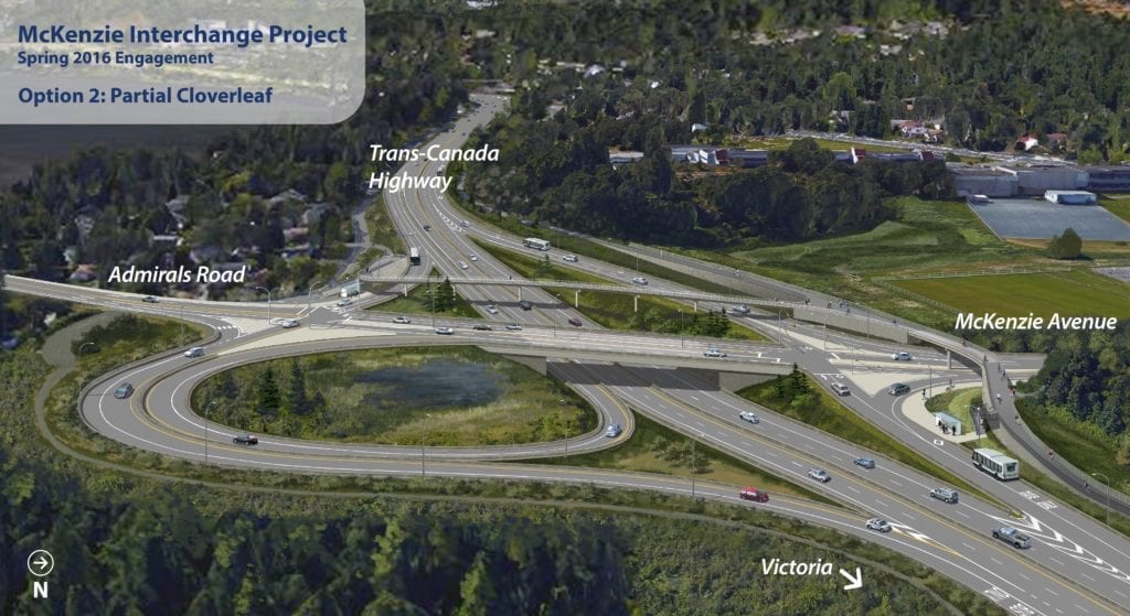 McKenzie interchange design will be built as a partial cloverleaf