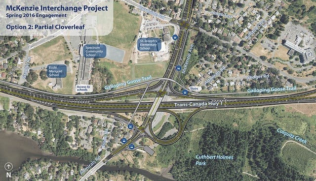 McKenzie interchange design will be built as a partial cloverleaf