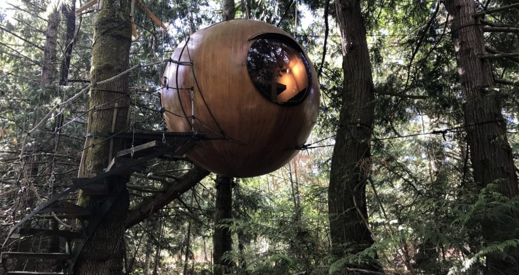 You can spend the night in these incredible Vancouver Island treehouses