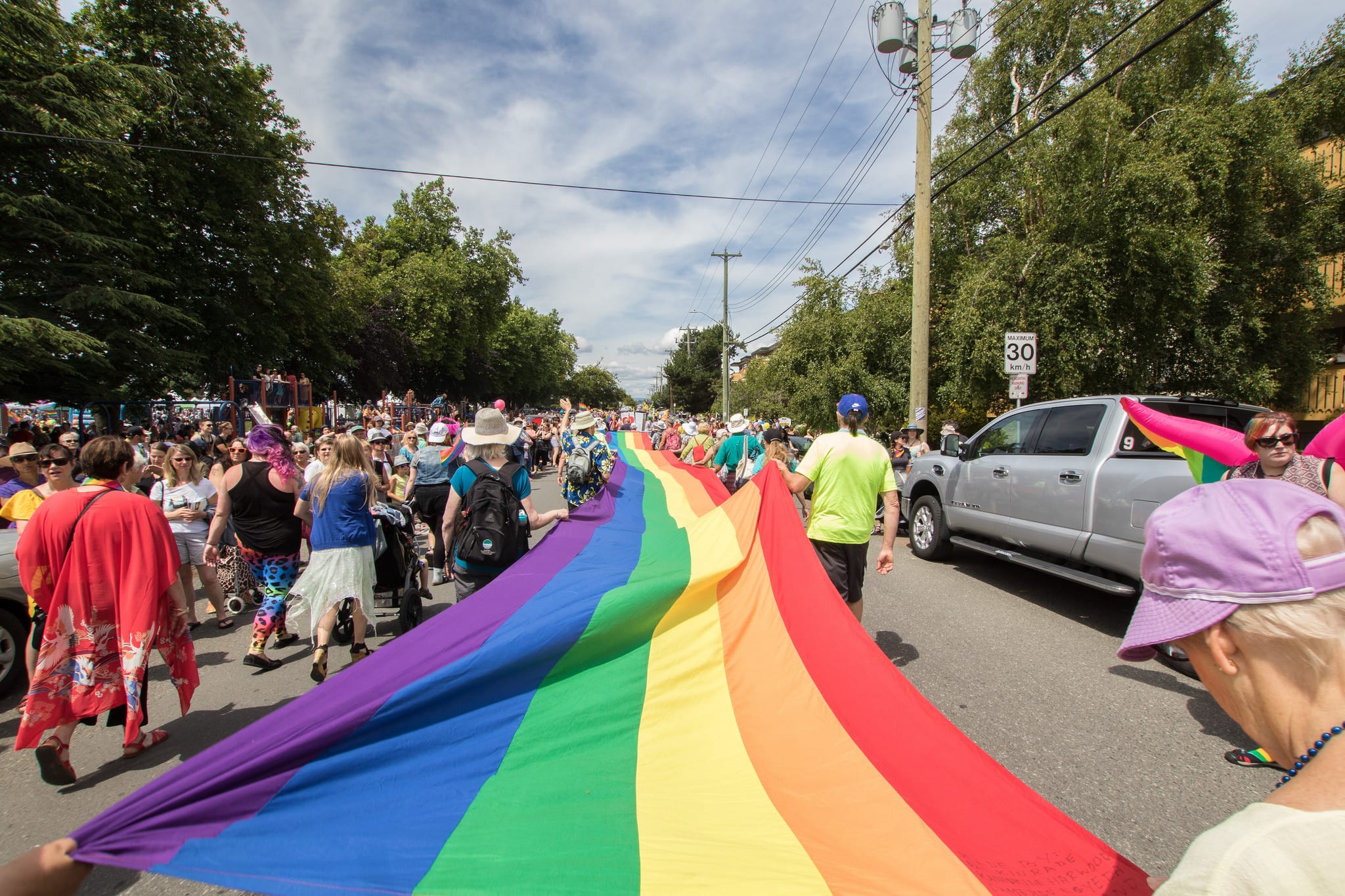 Victoria’s Pride parade radiates love amid protest disruption