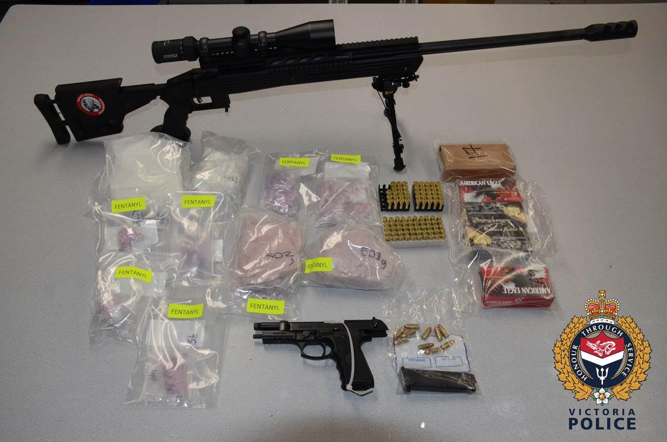 VicPD investigators seize fentanyl and firearms in latest drug bust