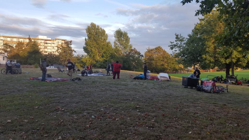 Saanich tent city moves to new location minutes away from Regina Park