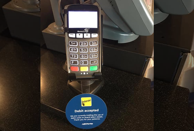 BC Ferries begins accepting debit payment on certain sailings