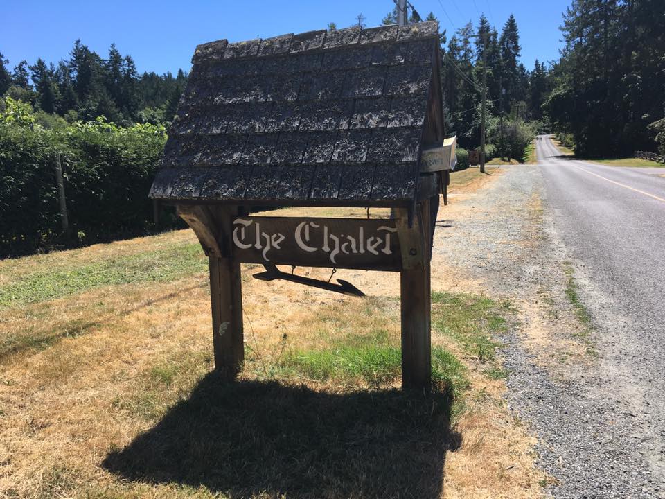Deep Cove Chalet Sign