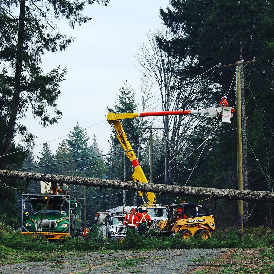 Over 30,000 Greater Victoria residents are without power Monday (UPDATED)