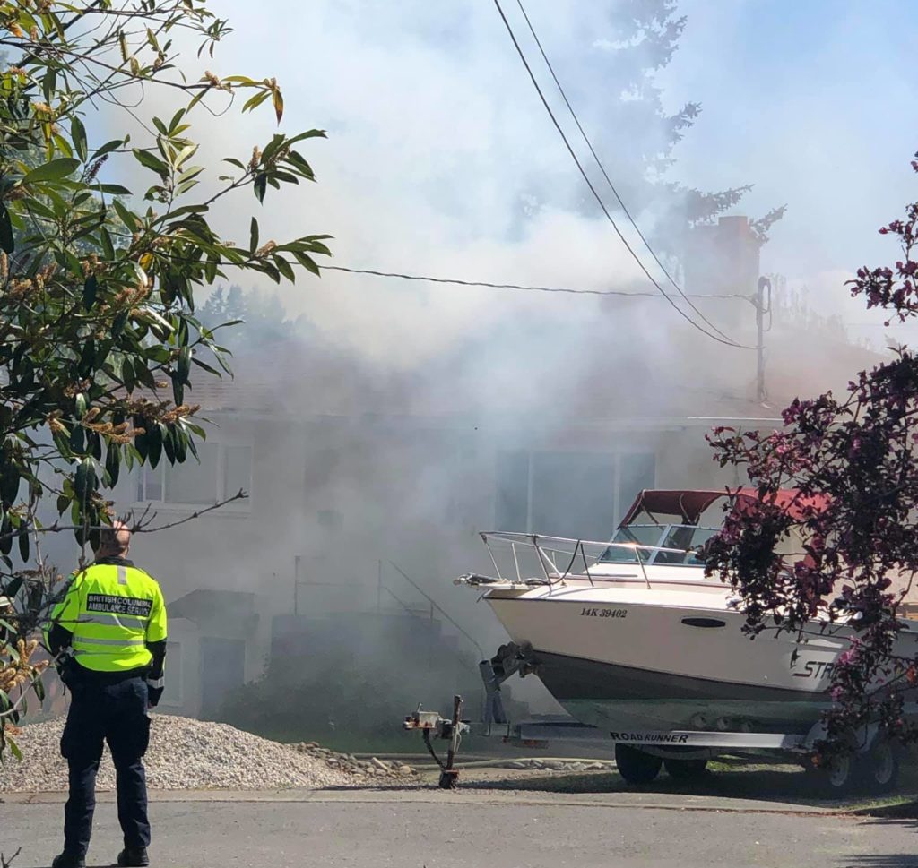 Major fire causes extensive damage to family home in Saanich