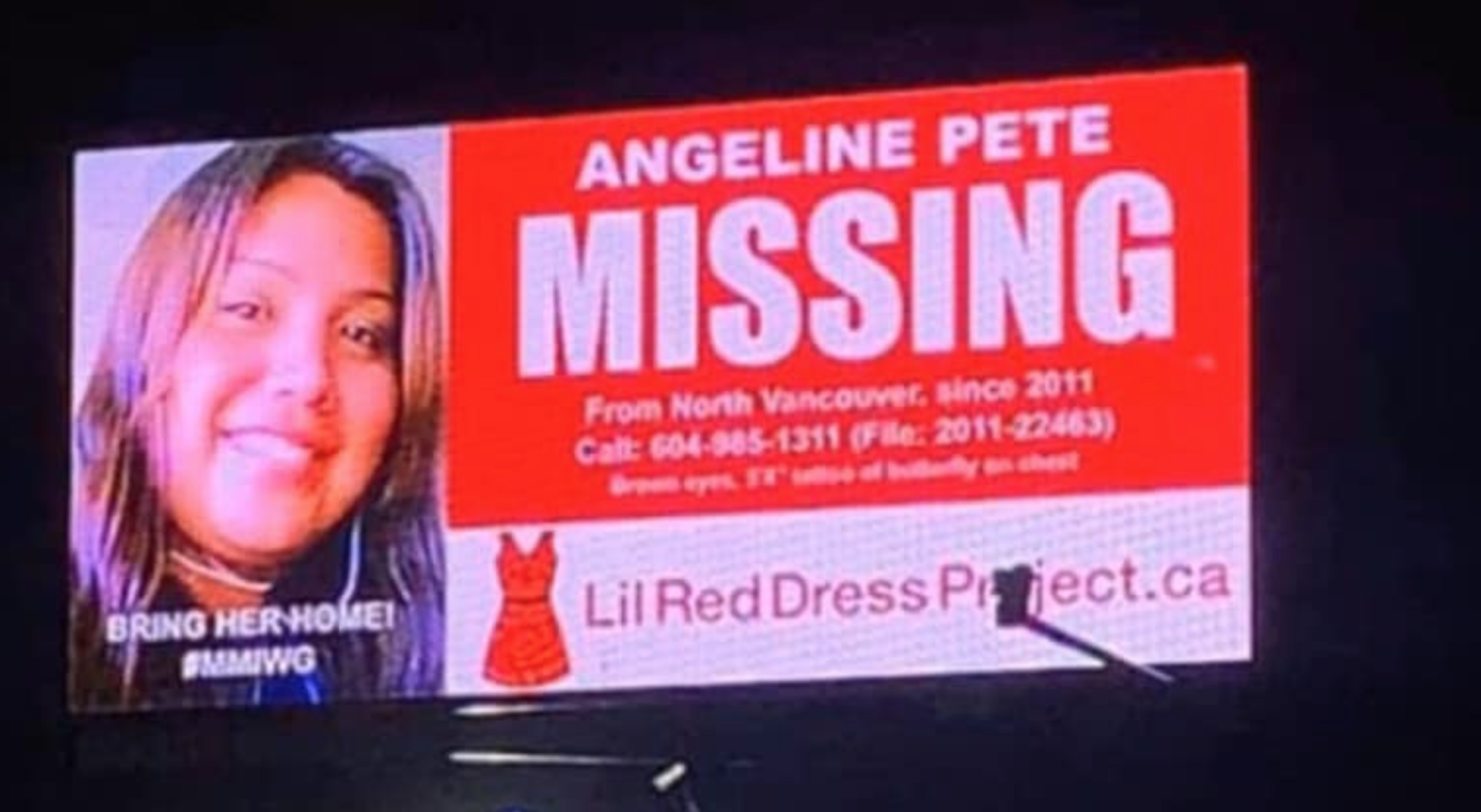 Vancouver Island activists raise billboards for missing Indigenous women