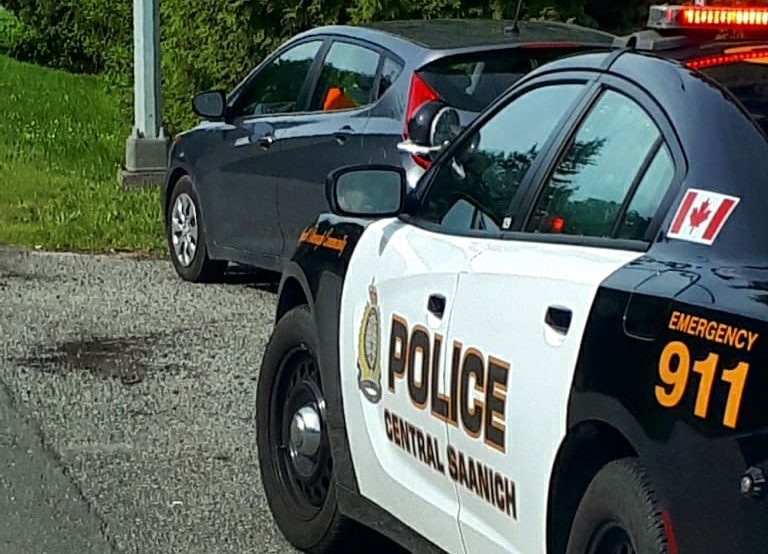 Central Saanich Police nab driver going 122 km/h in an 80 km/hr zone