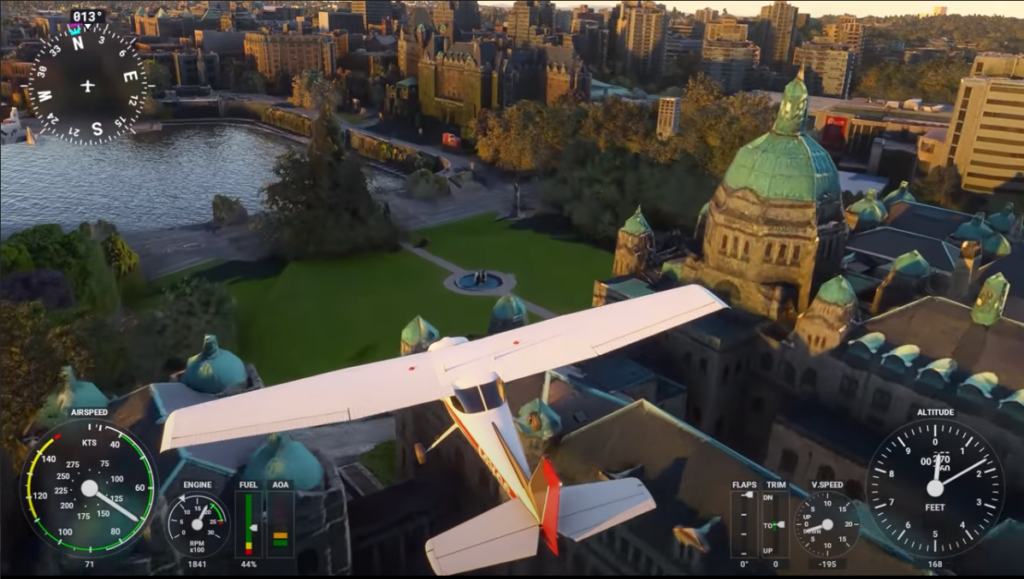 Check out this Microsoft Flight Simulator flyover of downtown Victoria ...