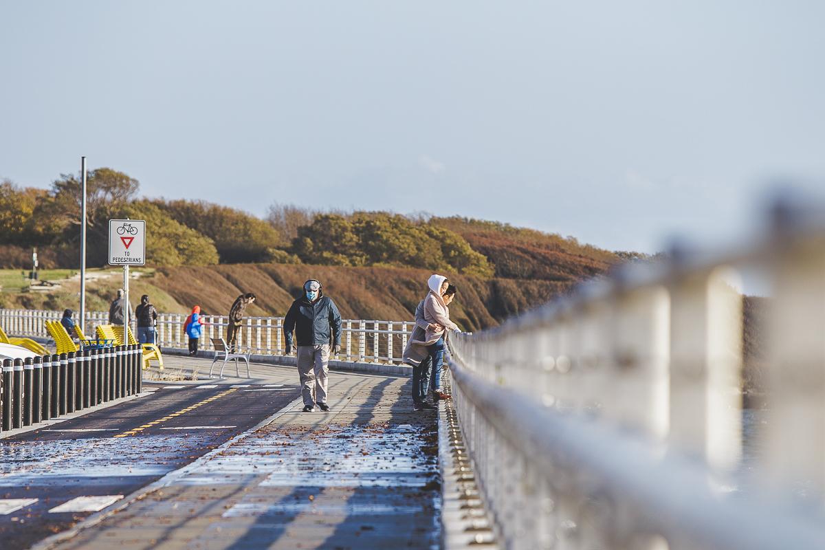 12 photos of the newly completed Dallas Road walkway and bike lanes ...