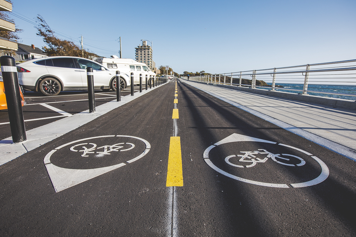 12 photos of the newly completed Dallas Road walkway and bike lanes ...