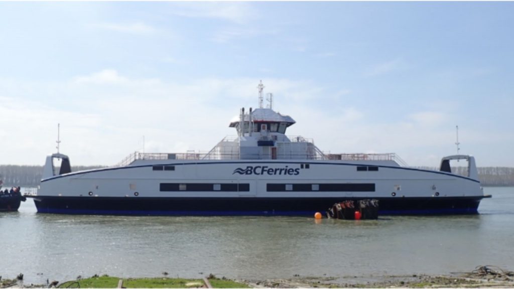 Newest BC Ferries hybrid electric vessel joins fleet for Earth Day
