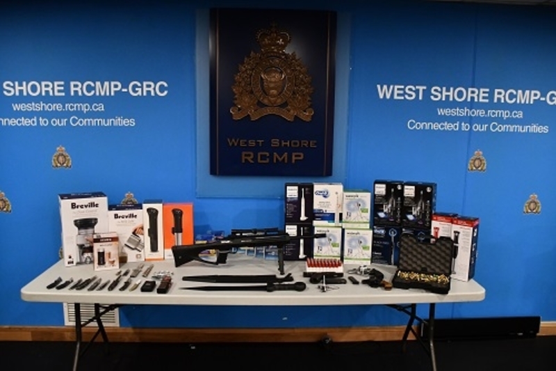 West Shore RCMP seize multiple weapons, drugs, and cannabis in three ...