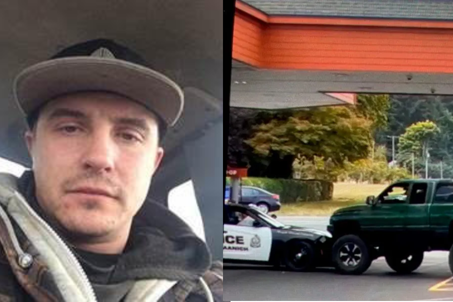 Man sought for driving over police cruiser arrested by VicPD