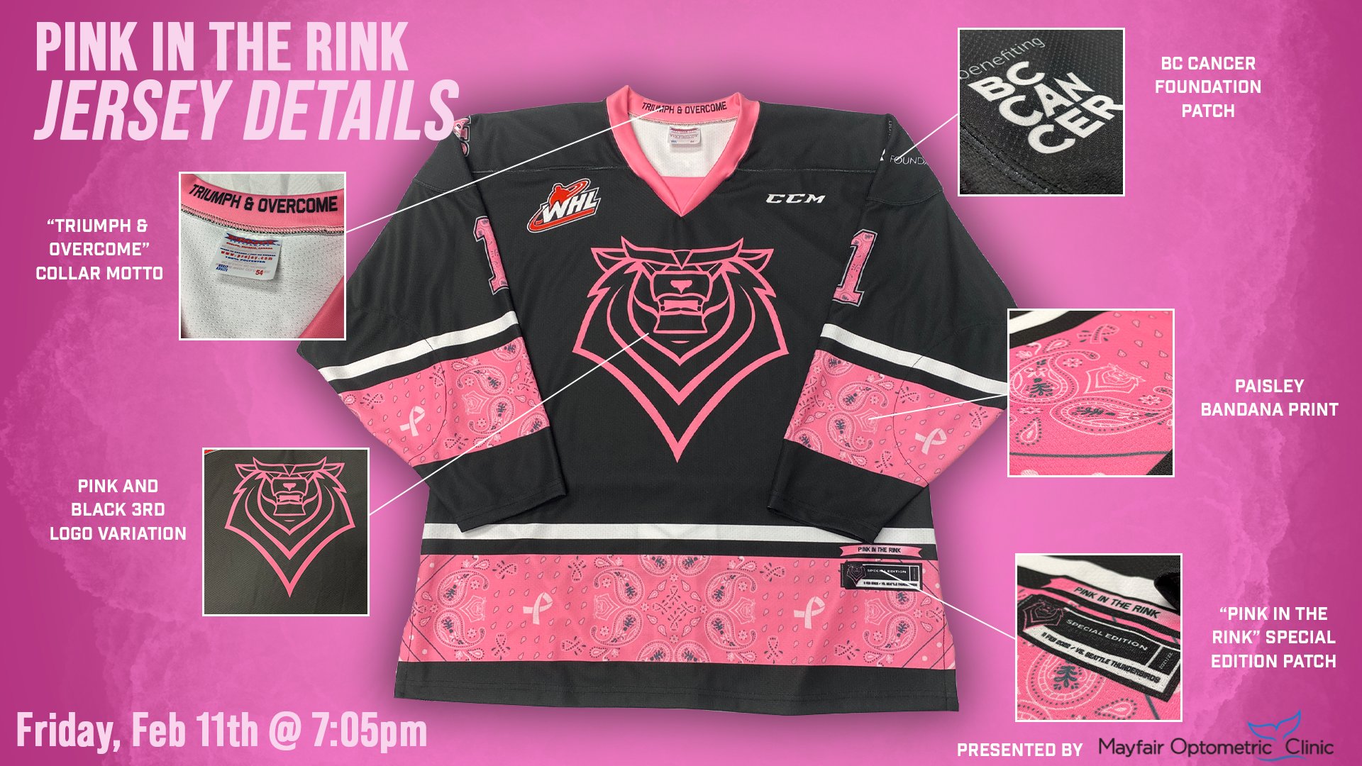 Join the Victoria Royals this Friday for their annual Pink in the Rink ...