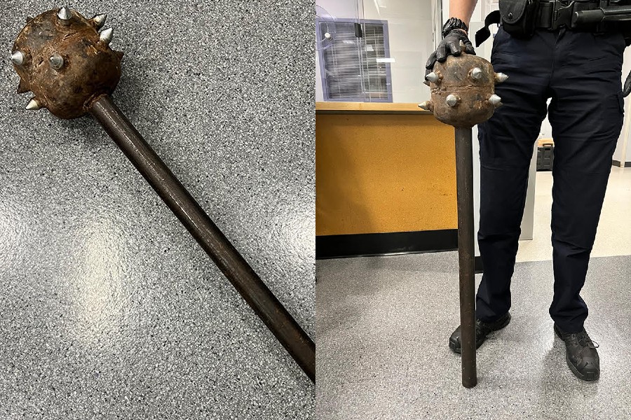 Police seize 'mace' style weapon from residential housing facility in ...