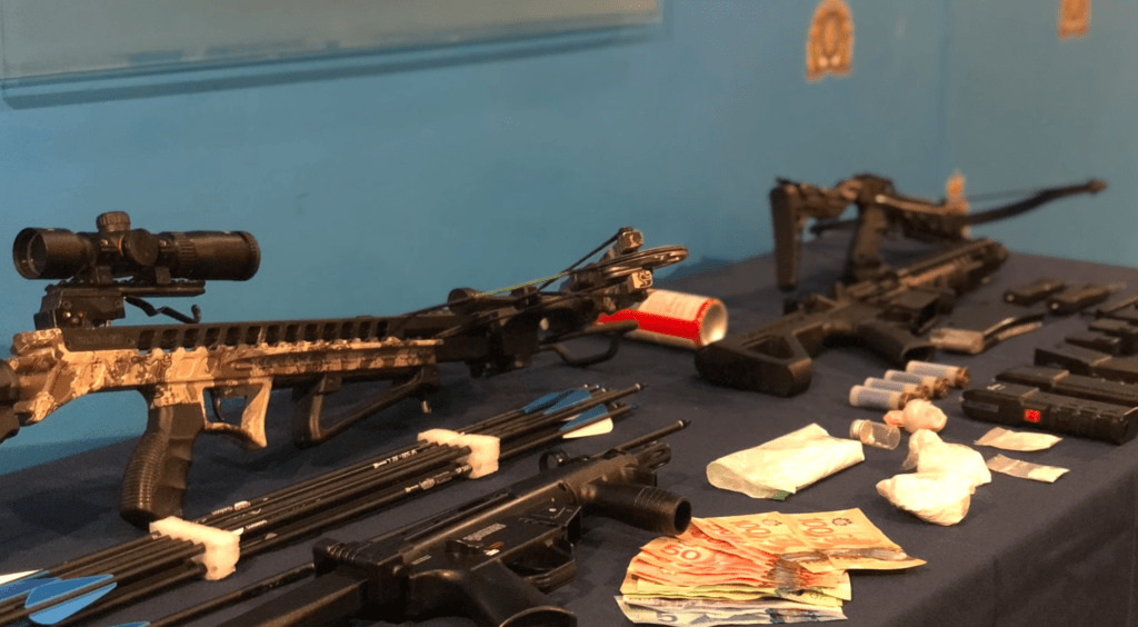 West Shore RCMP arrest two suspects and seize weapons, drugs and money ...
