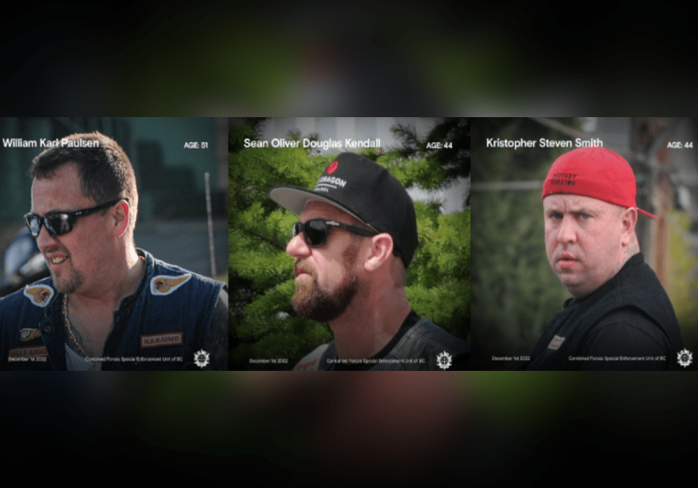 Four members of Vancouver Island’s Hells Angels face 41 criminal charges