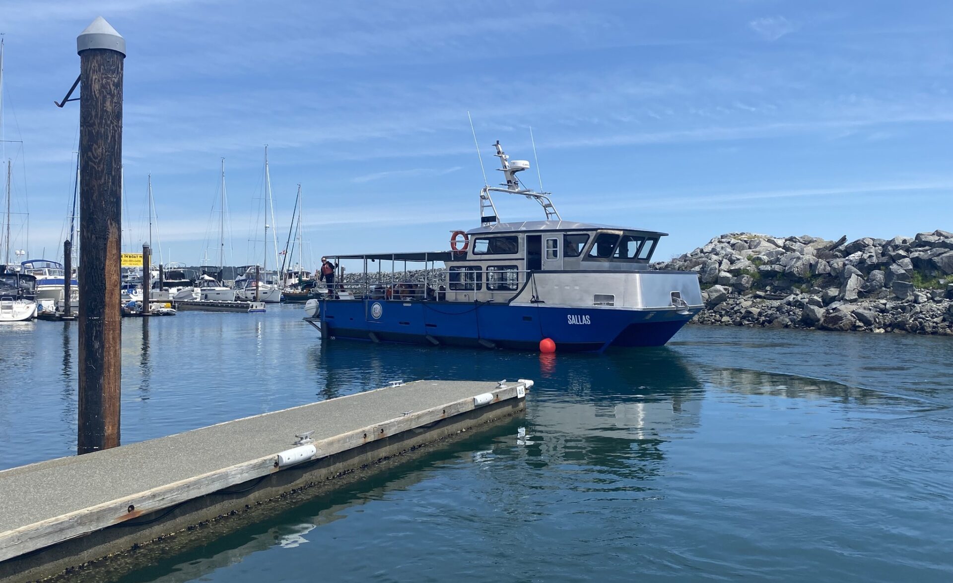 Popular Sidney Spit passenger ferry back in service for the summer