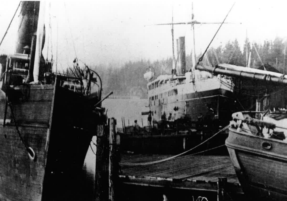 These four infamous shipwrecks occurred around Vancouver Island; here ...