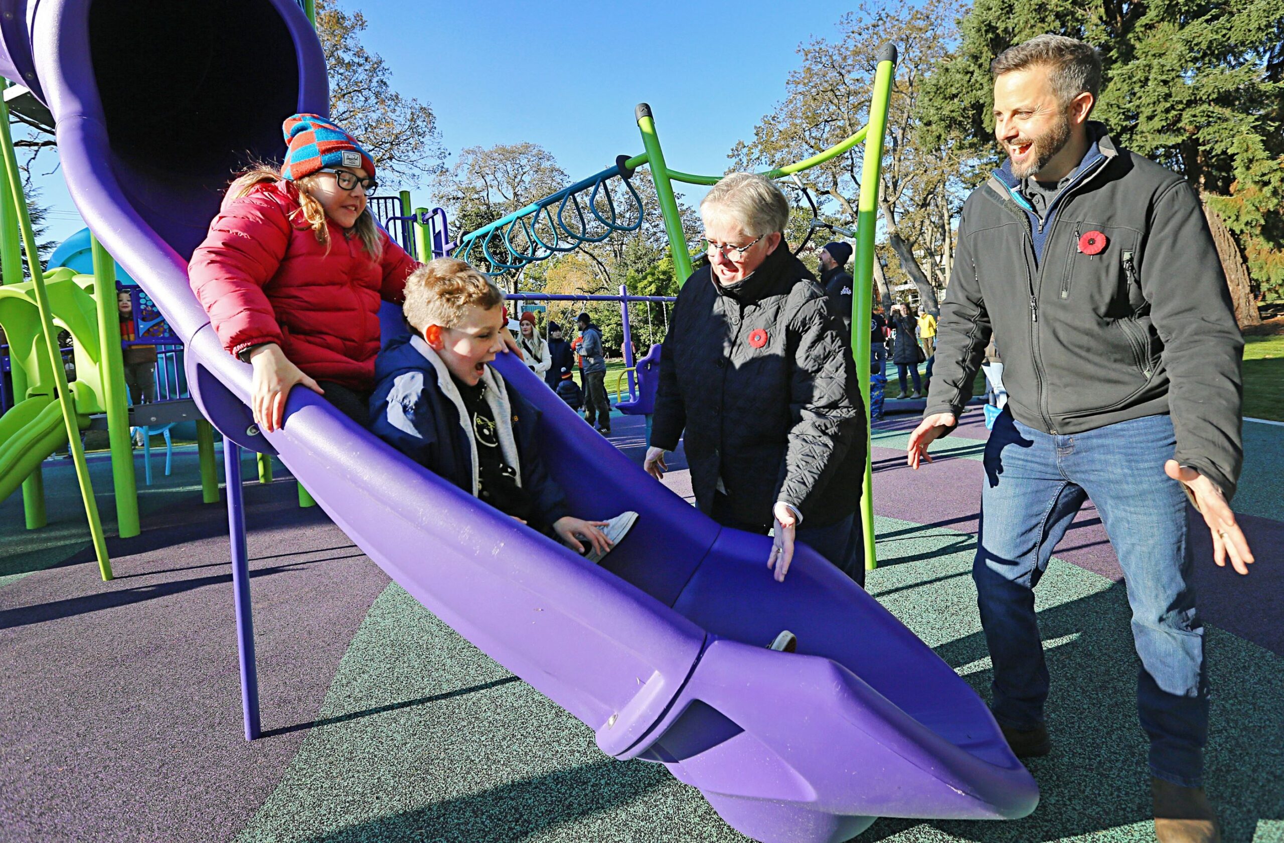Victoria officially opens brand-new playground in Stadacona Park
